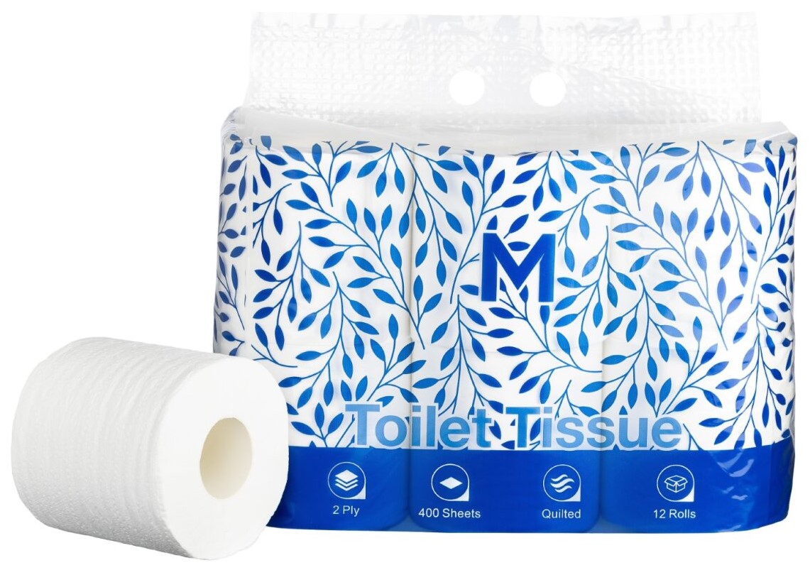 Unwrapped Toilet Tissue