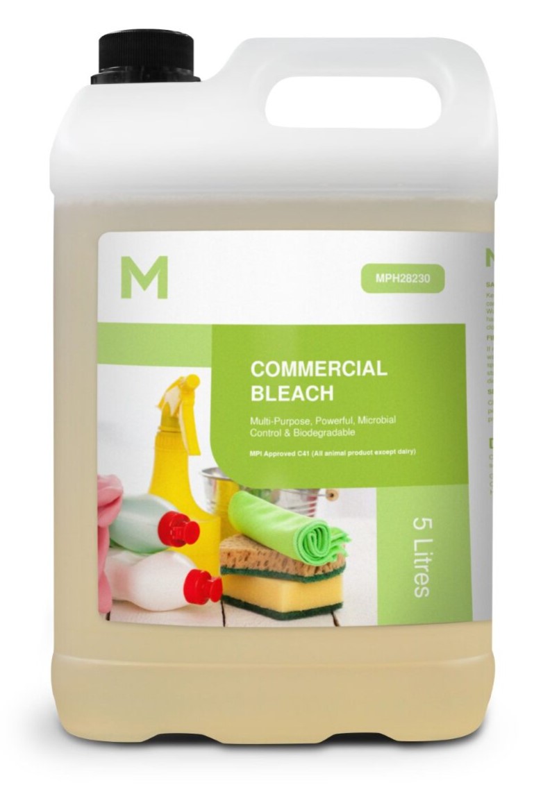 Commercial Bleach 5% - Clear, 5L Refill Bottle