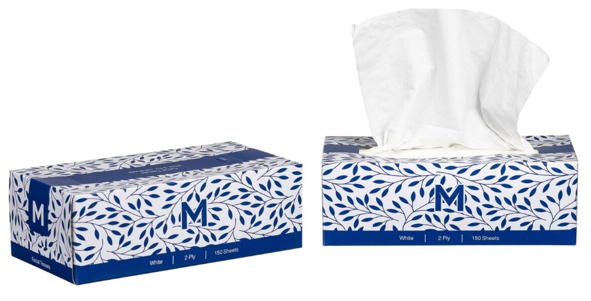 Flat Facial Tissues